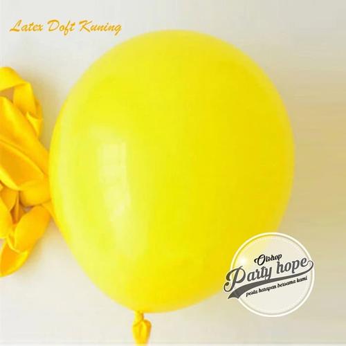 Jual Balon Doft Kuning / Balon Doff / Balon Warna Kuning / Balon Polos ...