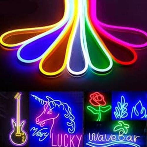 Jual Neon Flex LED 12V (5 Meter) Neon Sign Flexible/ Lampu Signage LED ...