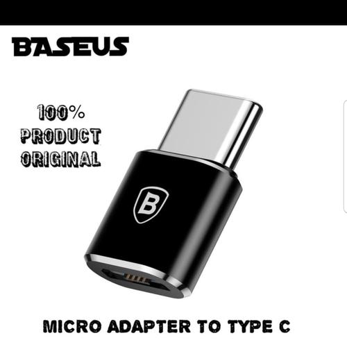 Jual BASEUS ADAPTER CONVERTER USB MALE MICRO TO TYPE C MALE ADAPTER ...