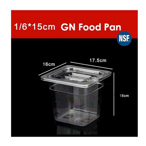 Jual Polycarbonate Food pan 1/6 tinggi 15CM - foodpan 1/6 T15 tahan ...