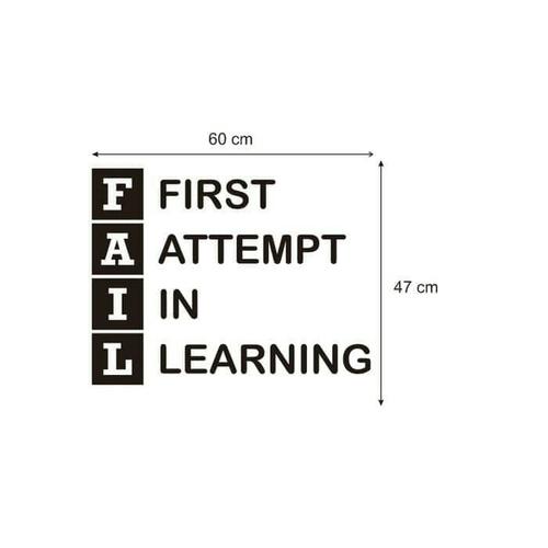 Jual Stikerr Fail Learning Quotes Dekorasi Wall Sticker Dingding Kaca ...