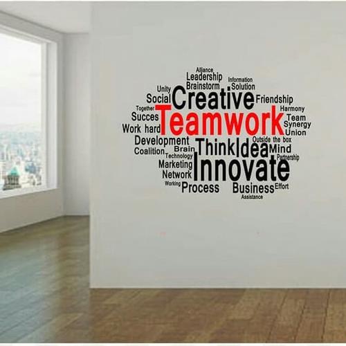 Jual Stikerr Creative Team Work Wall Sticker Kaca Dingding Rumah Kantor ...