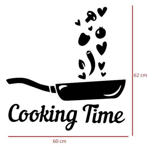Jual Stikerr Cooking Time Sticker Kaca Dingding Dapur Rumah Kafe ...