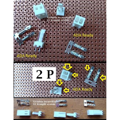 Jual Molex 2 P Terminal Socket 2p Konektor 2 pin soket molek 2510 2510F ...