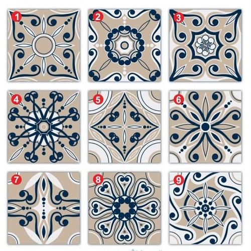 Jual STIKER TEGEL / STICKER LANTAI / KERAMIK Motive 5 - 30x30cm - Kab ...
