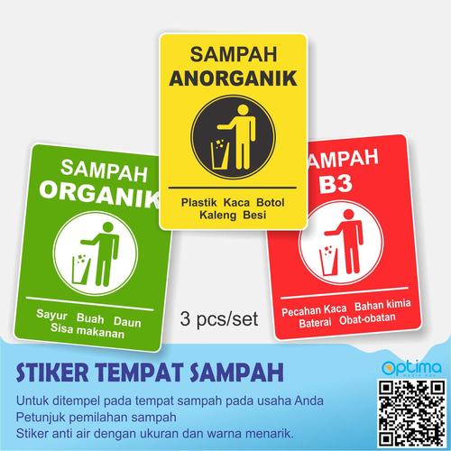 Jual STIKER SAMPAH ORGANIK - NONORGANIK - B3 - Kab. Klaten - Optima ...
