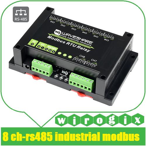 Jual SERIAL -RS485 Industrial Modbus RTU 8-ch Relay Module - Kab ...