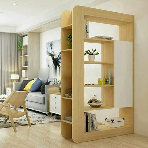 Jual lemari rak buku pembatas ruangan kayu jati belanda sekat tengah 2 ...