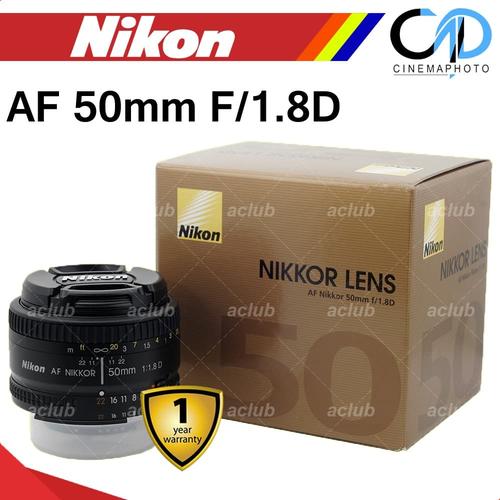 Jual Lensa Nikon Nikkor AF 50mm f1.8D Lens - Garansi Th - Jakarta Pusat - Cinema Photo | Tokopedia