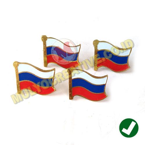 Jual Flag Pin Rusia Bahan Logam Kuningan Pin Bendera Rusia Murah - Kab ...