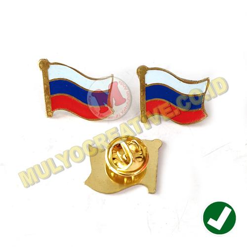 Jual Pin Bros Bendera Negara Rusia Flag Pin Rusia Bahan Logam Kuningan ...