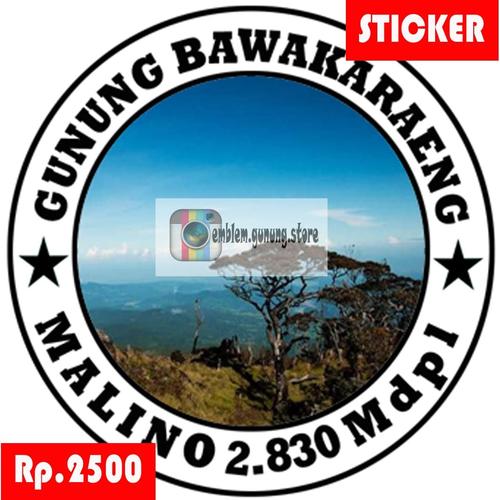 Jual STICKER GUNUNG BAWAKARAENG - Kab. Purwakarta - emblem.gunung.store ...