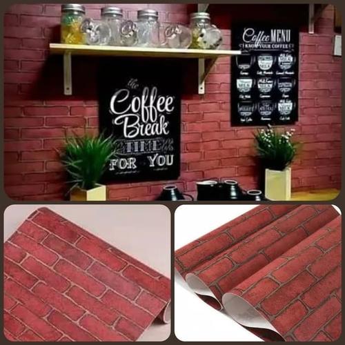 Jual Wallpaper Sticker Dinding Batu Bata Merah - Jakarta Utara ...