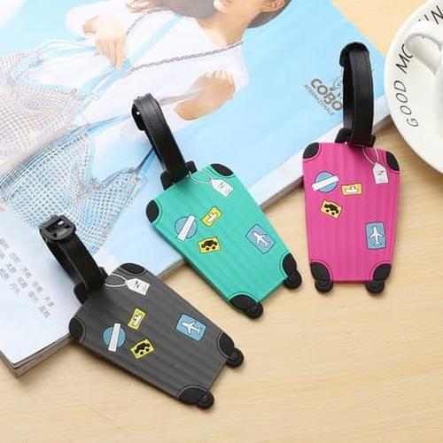 Jual Travel Luggage Tag Label Koper Motif BAGGAGE Lucu Unik NJ41 - GREY ...