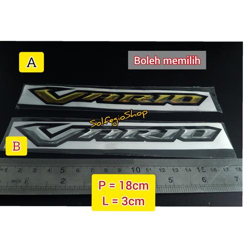 Jual Stiker emblem Vario Sticker timbul emblem Honda Vario - Kota ...