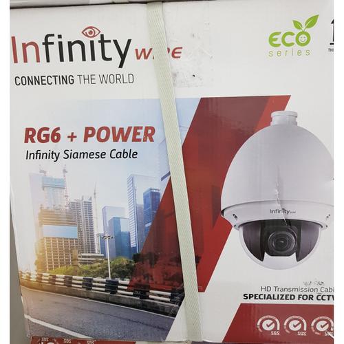 Jual KABEL COAXIAL CCTV INFINITY RG6 + POWER 300M WARNA HITAM - Kota ...