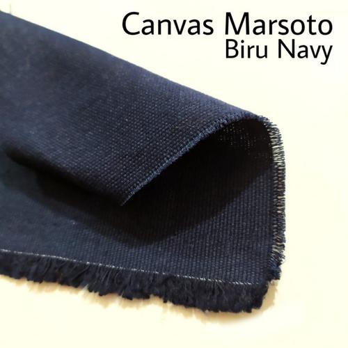 Jual Bahan Kain Canvas Marsoto Biru Navy - Kota Surabaya - Weva Textile ...