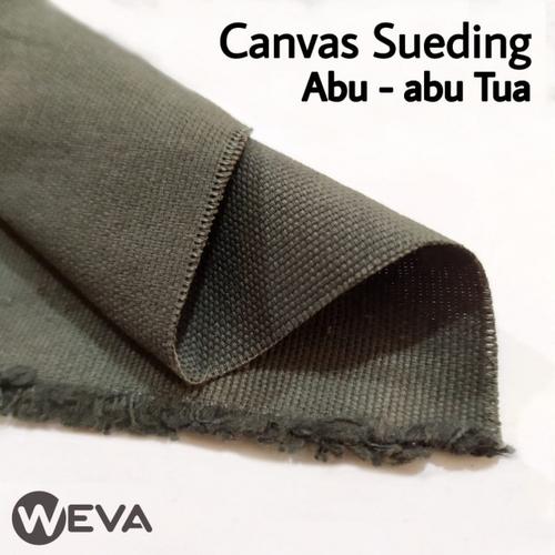 Jual Bahan Kain Canvas Sueding Abu Abu Tua - Kota Surabaya - Weva ...