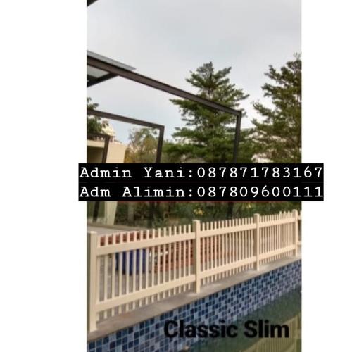 Jual Pagar UPVC Cream Type Classic Slim untuk dekorasi rumah, taman ...