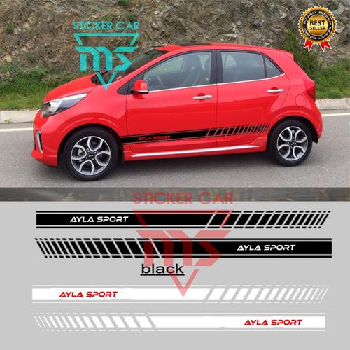 Jual STIKER AYLA STICKER STRIPE STRIPING LIS BODY DAIHATSU AYLA SPORT ...
