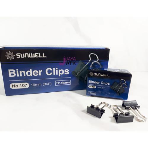 Jual BINDER CLIP 107 BINDER CLIP KECIL PENJEPIT KERTAS KECIL BINDER ...