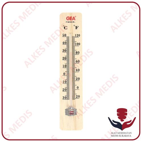 Jual Thermometer Kayu Thermo Dinding Ruang Wooden Termometer Suhu ...