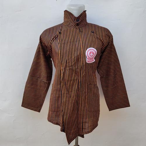 Jual Baju Surjan Lurik Adat Jawa / Sorjan Lurik Murah - Cokelat, M ...