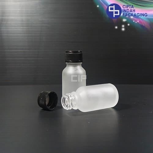 Jual Botol Kaca 15 ml Tebal Frosted - Tutup Ulir Hitam - Kota Bekasi ...