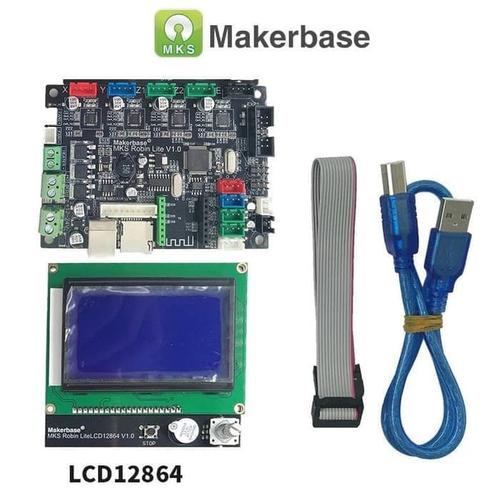 Jual Makerbase MKS Robin Lite V1.1 + LCD 12864 3D Printer Controller Board - LCD BIRU - Kota ...