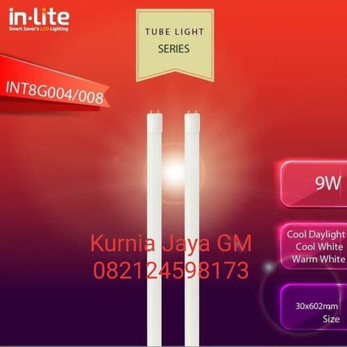 Jual Inlite Led Tube T8 9watt / Lampu TL LED T8 9watt 600cm INT8G004 ...