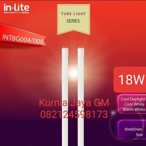 Jual Inlite Led Tube T8 18watt / Lampu TL LED T8 18watt 120cm INT8G004 ...