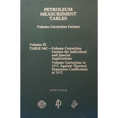 Jual Buku ASTM Petroleum Measurement Tables Volume IX - Table 54C ...