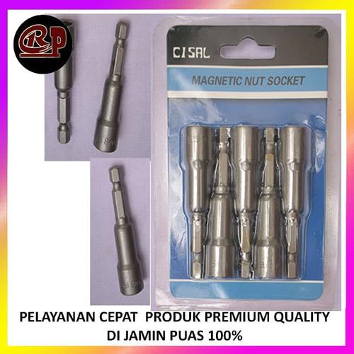 Jual Mata Bor Baut Roofing Baja Ringan 8 mm Socket Bit - 1 Set ...