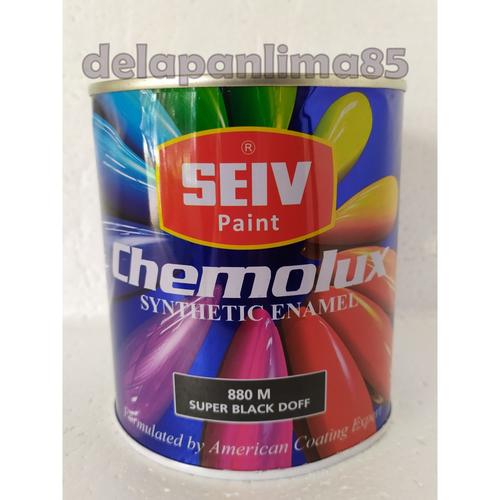 Jual SEIV CHEMOLUX Cat Kayu dan Besi (1 kg) - Hitam Gloss - Kota ...