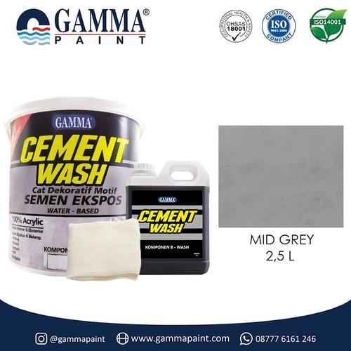 Jual Cement Wash Kit -M- (2.5L & 1L) - Cat Motif Semen Ekspos - Mid ...