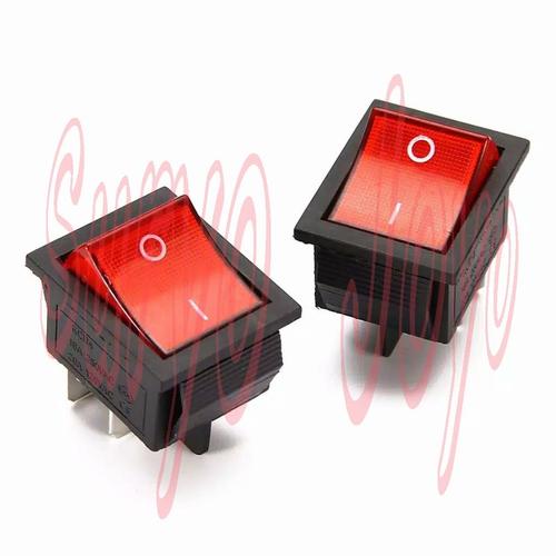 Jual Saklar Kotak Merah I O Besar 4 Pin Switch On Off Red Display ...