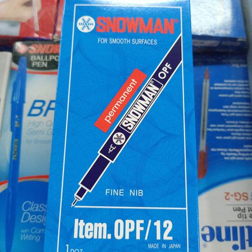 Jual SNOWMEN OPF FINE SPIDOL PERMANENT MARKER - Hitam - Jakarta Utara ...