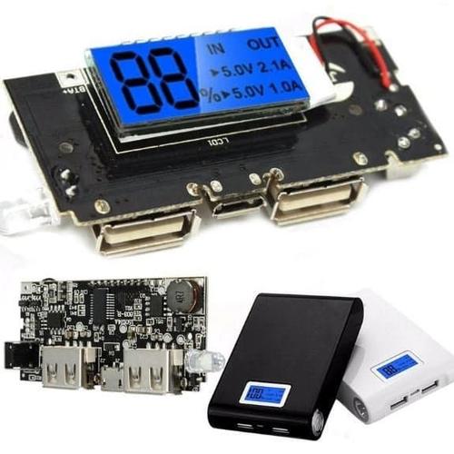 Jual Modul Board Power Bank / PCB Power Bank 18650 Dual USB 5V 1A 2.1A ...