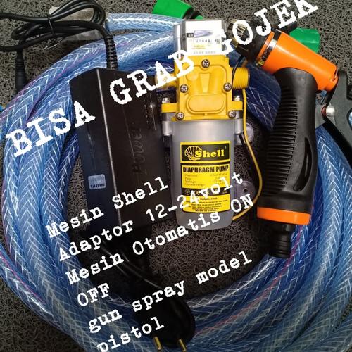 Jual Pompa Air DC Set -Mesin Cuci AC Motor Mobil + water jet gun spray ...