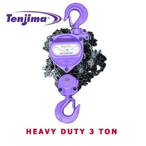 Jual Chain Block Katrol HEAVY DUTY TENJIMA 3 TON - 10 meter - Kota ...