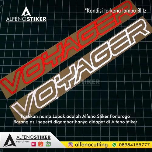 Jual Stiker Cutting Voyager Sticker bis jetbus - Putih, 15 cm - Kab ...