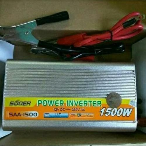 Jual Power inverter sooer souer 1500w 1500 w 1500watt DC 12v ke AC 220 ...