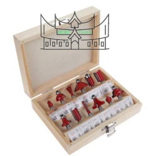 Jual Mata Router Bit Set 12 pcs Mata Profil Mata Trimmer Bits - BOX ...