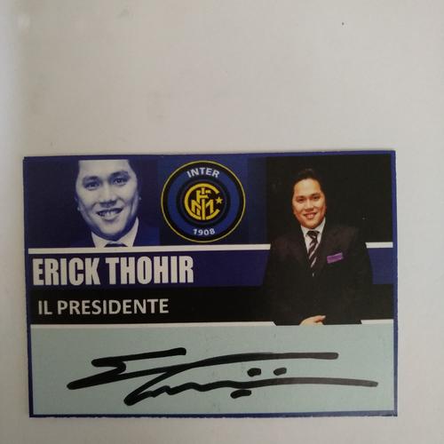 Jual Kartu tanda tangan asli Erick Thohir (2/2) - Jakarta Barat - R1 ...