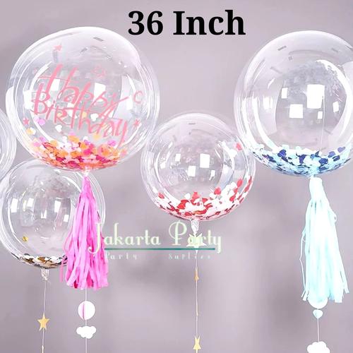 Jual Balon PVC 36 Inch / Balon Transparan PVC / Balon Transparant JUMBO ...
