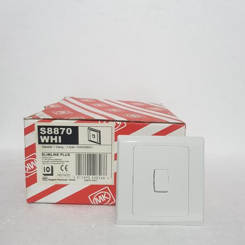 Jual Saklar Engkel / Saklar Single MK S8870WHI 1 Arah 1 Way S8870 WHI ...
