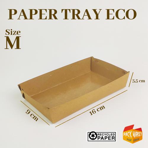 Jual Food Tray ECO M / Snack Tray/ Paper Tray/ Paper Food Tray - Kota ...