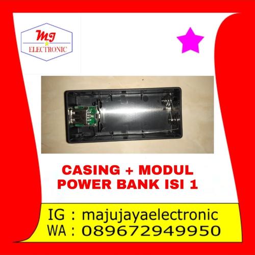 Jual Casing Power Bank Penyimpan Daya HP 1 Slot + Kit Power Bank 1A 5V ...