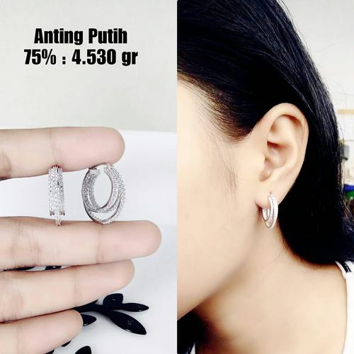 Jual Anting Emas / Mas Putih 75% Berat 4.530 Gram - Jakarta Barat ...