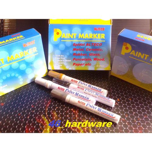 Jual ALTECO PAINT MARKER SPIDOL ALTECO WATER PROOF GOLD SILVER WHITE ...